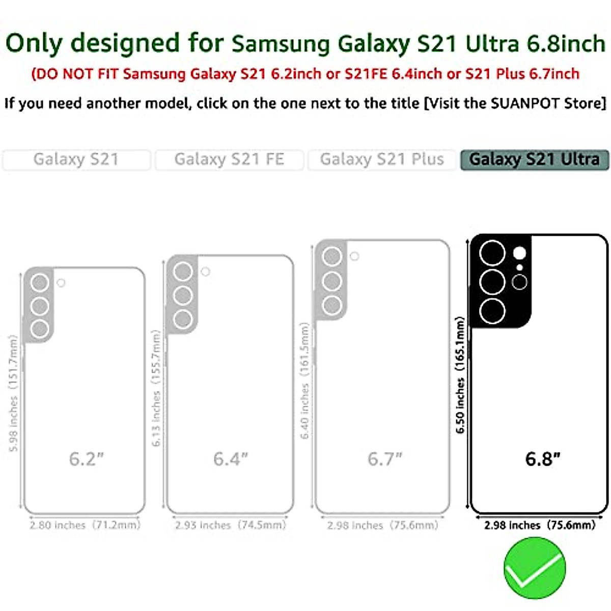 SUANPOT for Samsung Galaxy S21 Ultra 6.8" with RFID Blocking Leather Wallet case Credit Card Holder,Flip Folio Book Phone case Shockproof Cover Women Men for Samsung S21 Ultra case Wallet Light Brown