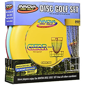 Innova Disc Golf Set – Driver, Mid-Range & Putter, Comfortable DX Plastic, Colors May Vary (3 Pack)