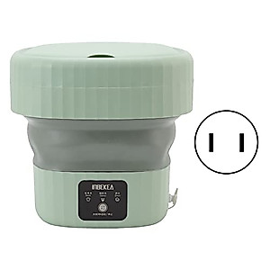 Washing Machine, 6L Folding Bucket Washer Portable Mini Foldable Washing Machine for Socks Underwear Baby Clothing 100-240V (US Plug)