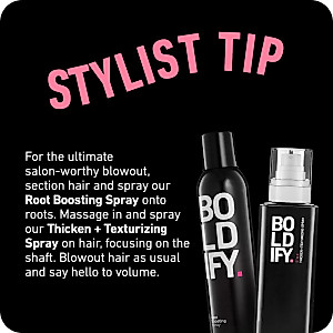 Boldify Hair Thickening Spray - Volume Booster - Stylist-Recommended Texture Spray for Hair Women & Men - 8oz