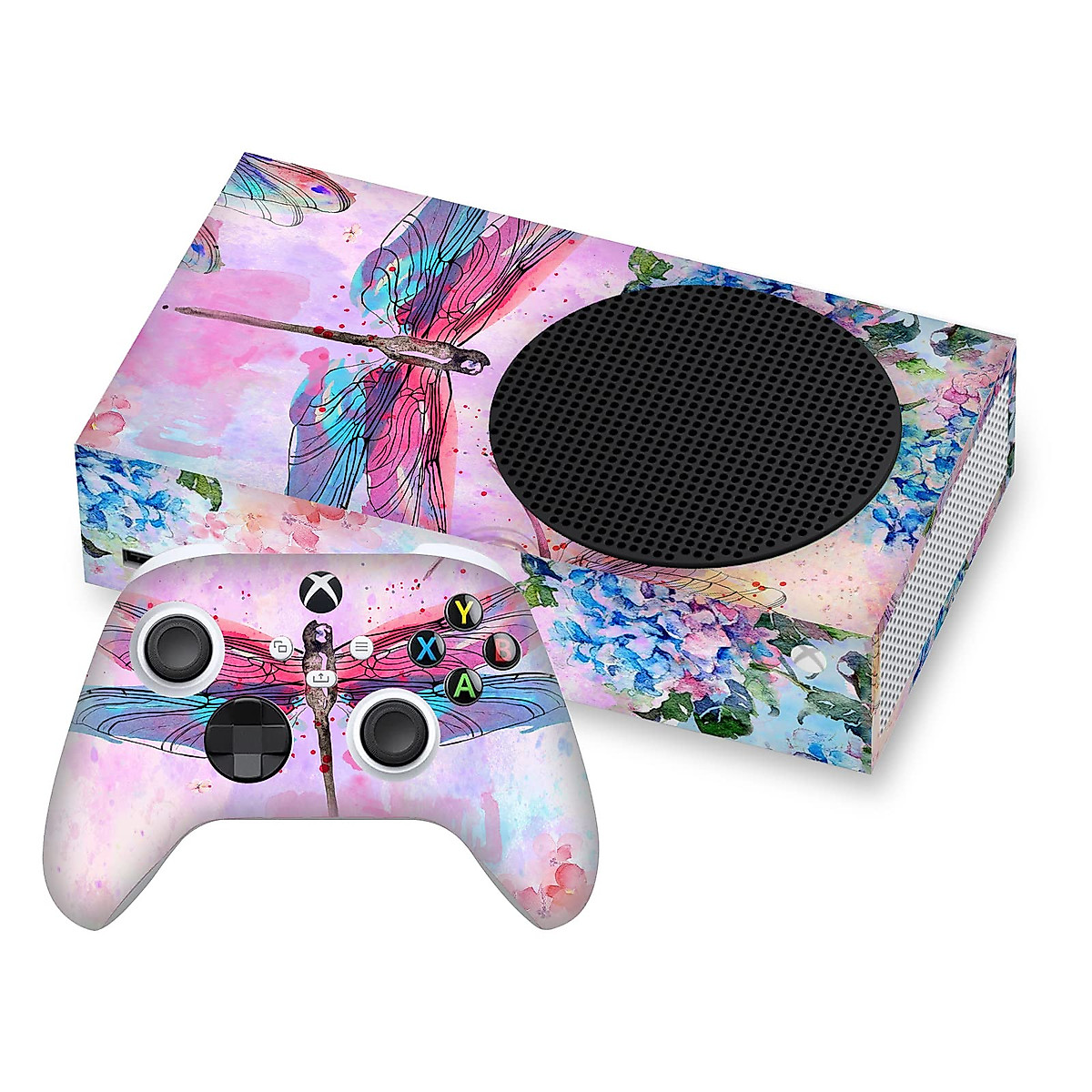 Head Case Designs Officially Licensed Jena DellaGrottaglia Dragonflies Animals Vinyl Sticker Gaming Skin Decal Cover Compatible With Xbox Series S Console and Controller Bundle