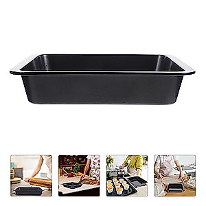 Kichvoe Baking Sheet Pans Deep Size Baking Pan Nonstick Cookie Sheet Brownie Cake Pan Bread Pan Toaster Oven Tray Bakeware Replacement for Cake Dessert Biscuit Home Cooking