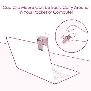 ELECOM Wireless CAPCLIP Bluetooth Mouse / Silent Click / 95% Reduction of Clicking Sounds / Pink /M-CC2BRSPN-G