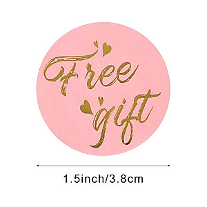 SAVITA 500pcs 1.5inch Customer Appreciation Sticker Sticker Roll Self-Adhesive Labels Decoration for Gift Backpacking Envelopes Postcards Greeting Cards