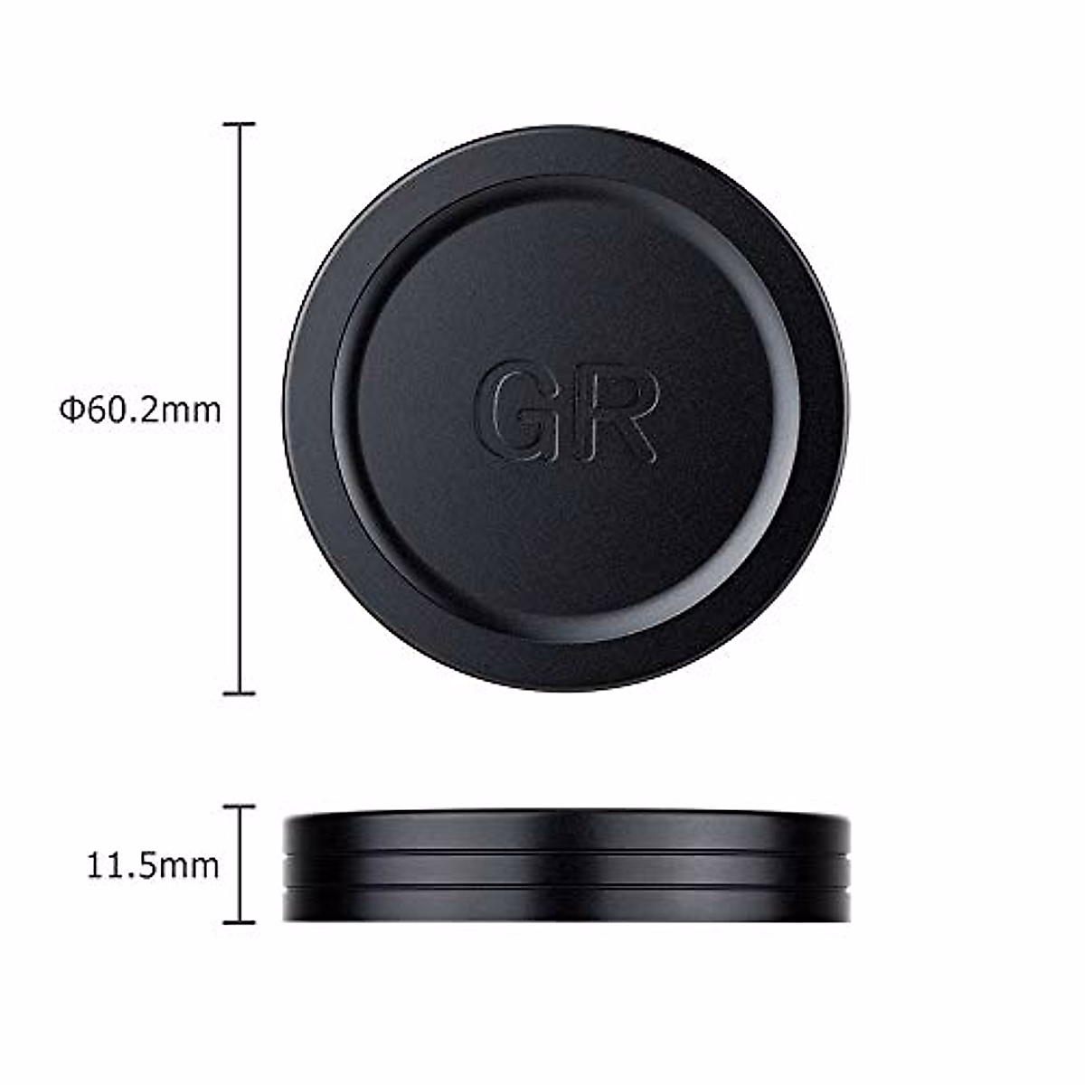 JJC Aluminum Lens Cap Cover Protector for Ricoh GR IIIx GRIIIx GR III GRIII GR II GRII with Soft EVA Interior -Black