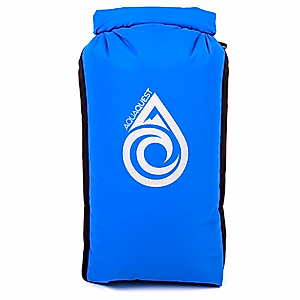 AquaQuest Sea View Clear Dry Bag - Small 5L Light Waterproof Sack - For Rafting, Paddle Boarding, Boating - Blue