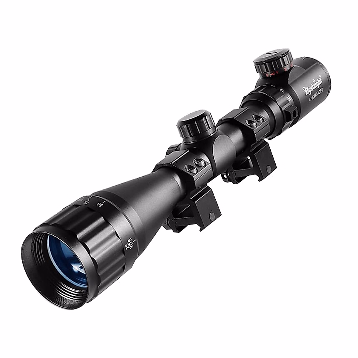 BESTSIGHT 4-16X40 Rifle Scope for Hunting,Red and Green Illuminated,SFP 4-16X Gun Scope with 20mm Mount for Long Range Shooting