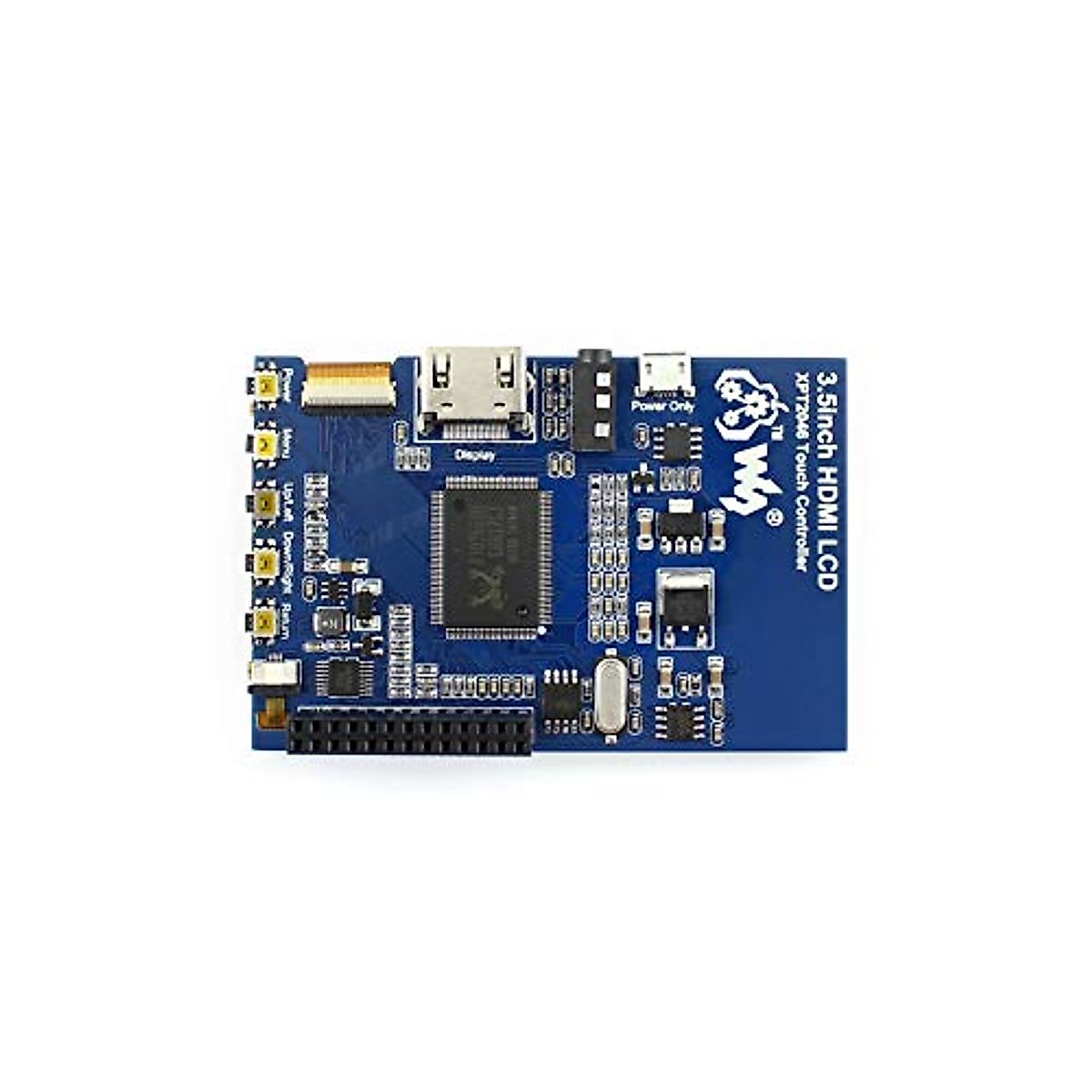 Waveshare Resistive Touch Screen IPS HDMI LCD in 3.5inch Compatible with Raspberry Pi 4B/3B+/3B etc. Series Boards Supports PC