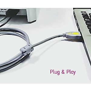 Qjin USB 2.0 Printer Cable for HP OfficeJet Pro 8025e 9015e 8015e, Envy 6055e 6455e, Envy Inspire 7955e 7255e, 10 Feet