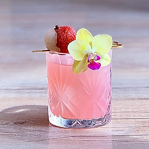 Elegant Crystal Whiskey Glass Set, Double Old Fashioned Scotch Glasses Perfect for Serving Whiskey Bourbon, Mixed Drinks - Set of 6 Cocktail Glasses