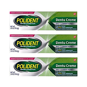 Polident Cream,Paste Dentu-Creme 3.90 oz (Pack of 3),Mint