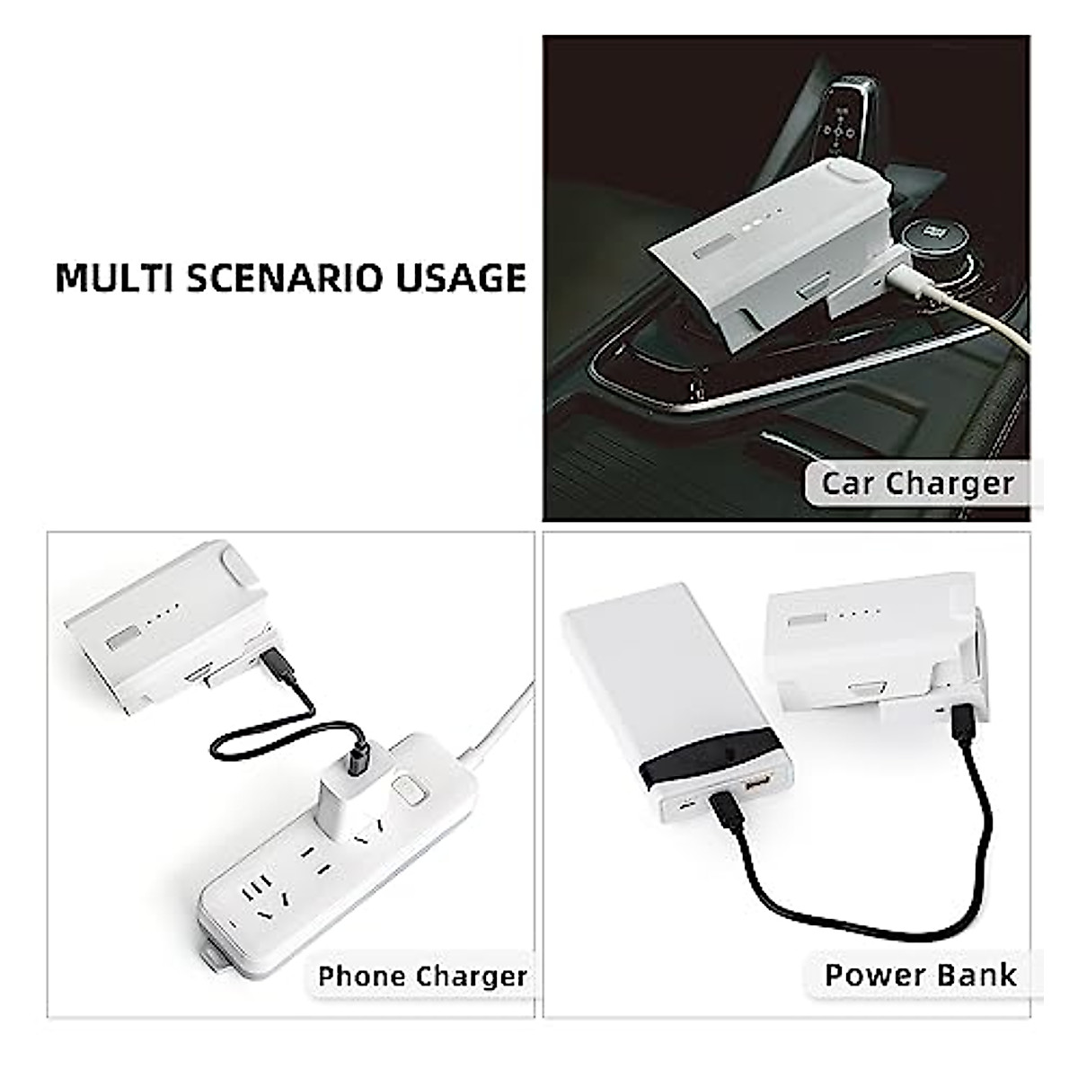 Drone Battery Charger Hub for FIMI X8 SE 2022, Portable Charging Base Butler Discharger Fast Charger Station