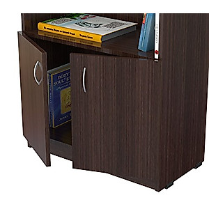 Inval Cabinet Bookcase, Espresso-Wengue