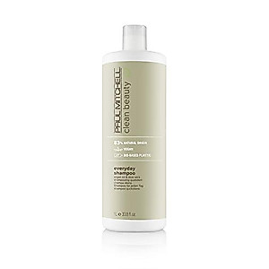 Paul Mitchell Clean Beauty Everyday Shampoo, Boosts Shine, Adds Body, For All Hair Types, 33.8 fl. oz.
