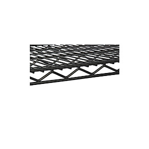 Omega Shelving Storage | 5 Tier Truck Shelving Unit 12" Deep x 60" Wide x 80" High- 800 lb Capacity per Shelf, Adjustable Wire Shelving, Tool-Free Assembly |Black Garage Shelving