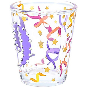 Pavilion Gift Company 19th 2 oz Birthday Shot Glass, Purple