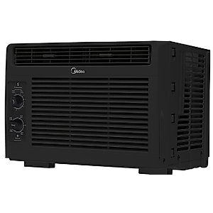 Midea 5,000 BTU 115V Mechanical Window Air Conditioner, Black