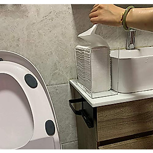 Cq acrylic Countertop Paper Towel Dispenser,Folded Paper Towel Holder,Clear Guest Towel Napkin Holder, Suitable for Z-fold, C-fold or Multi-Fold Paper Towels,Pack of 1