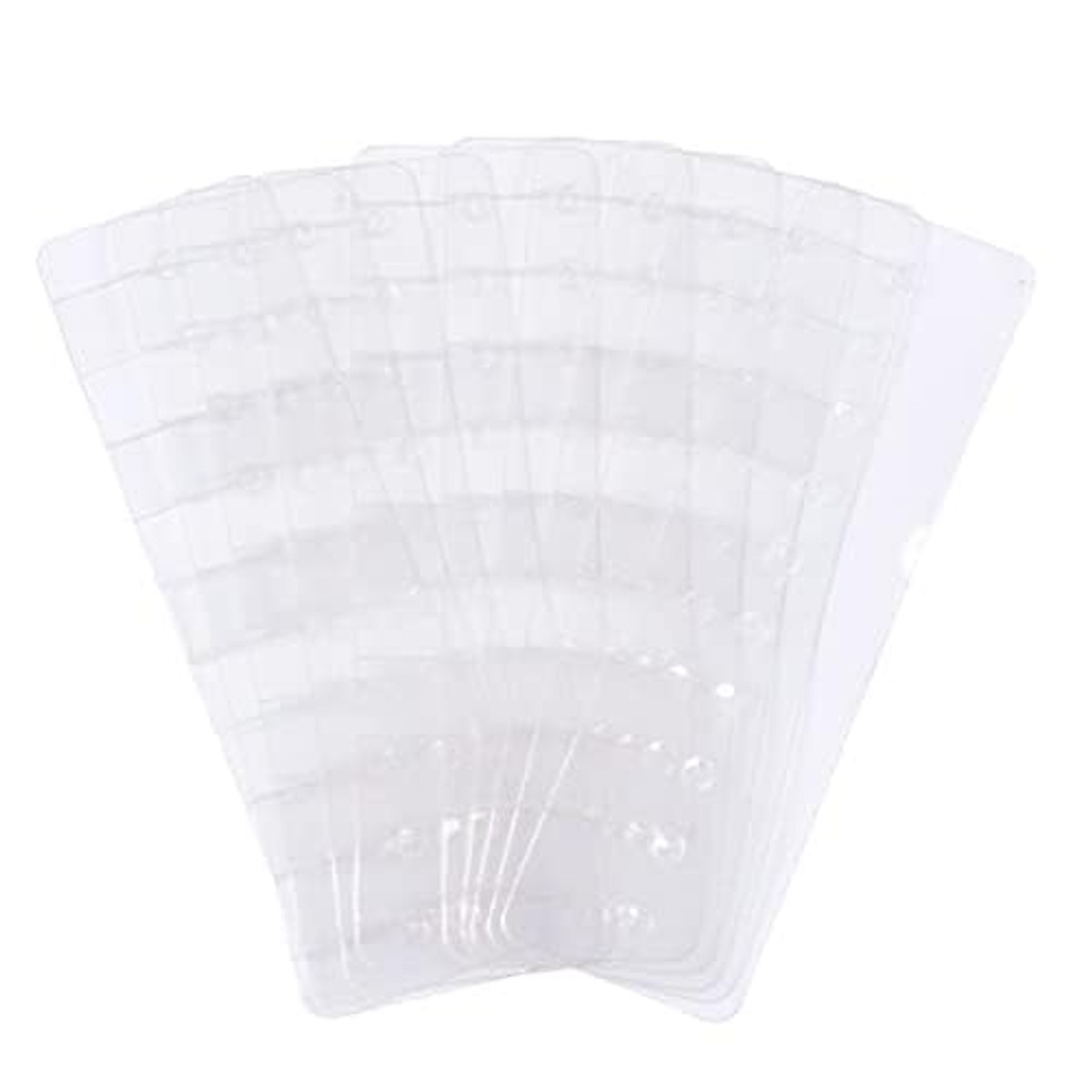 Heat Shield Guards for Hair Extension Multi Hole Shield Spacers Fusion Glue Protector Templates with Hook Pulling Needle for Hair Extensions (10 Pieces)