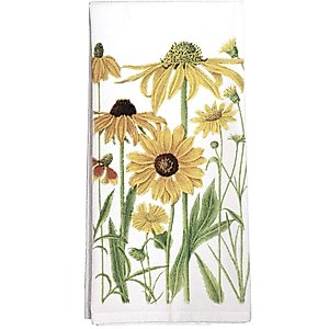 Mary Lake-Thompson Montgomery Street Black Eyed Susan Cotton Flour Sack Dish Towel