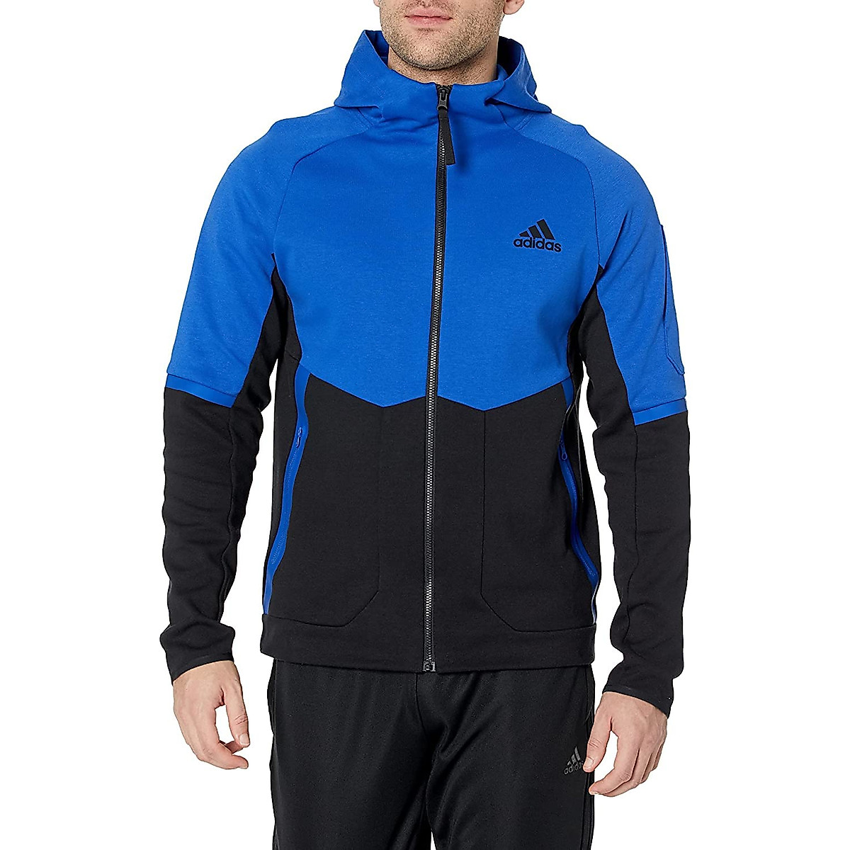 adidas Men's Designed 4 Game Day Fullzip, Team Royal Blue, Small