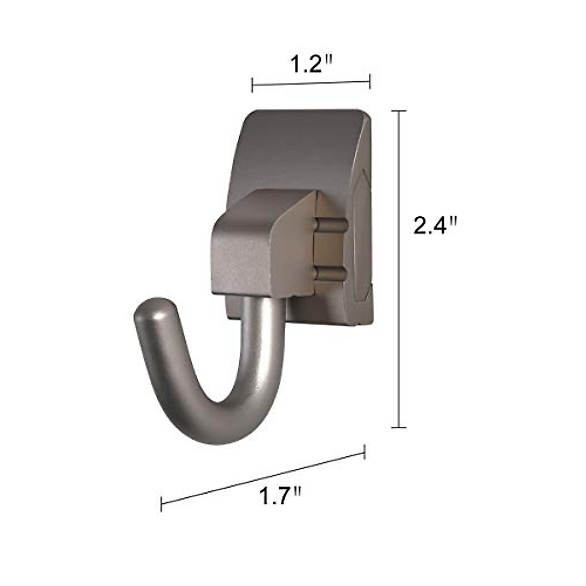 BHANMAGE Coat Towel Hook Wall Mounted Aluminum Single Robe Hanger Heavy Duty 3 Pack for Home Bathroom Kitchen Office (Nickel)