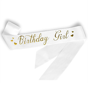 Birthday Girl Sash - Birthday Sash Birthday Party Favors, Supplies and Decorations