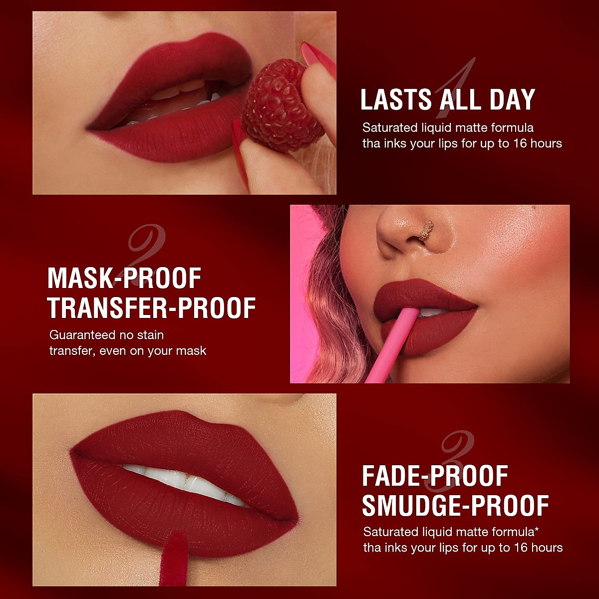 BestLand 6Pcs Matte Liquid Lipstick and Lip Liner Set, Non-Stick Cup Not Fade Waterproof Nude lipstick Makeup Kits Velvety Nude Lipliner Lip Gloss Make Up Gift Set (Set C)