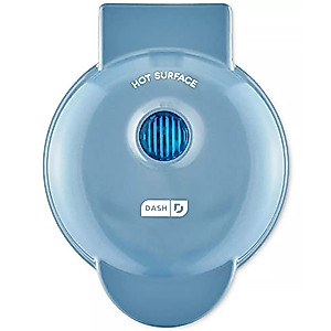 Snowflake Mini Waffle Maker Metallic Blue