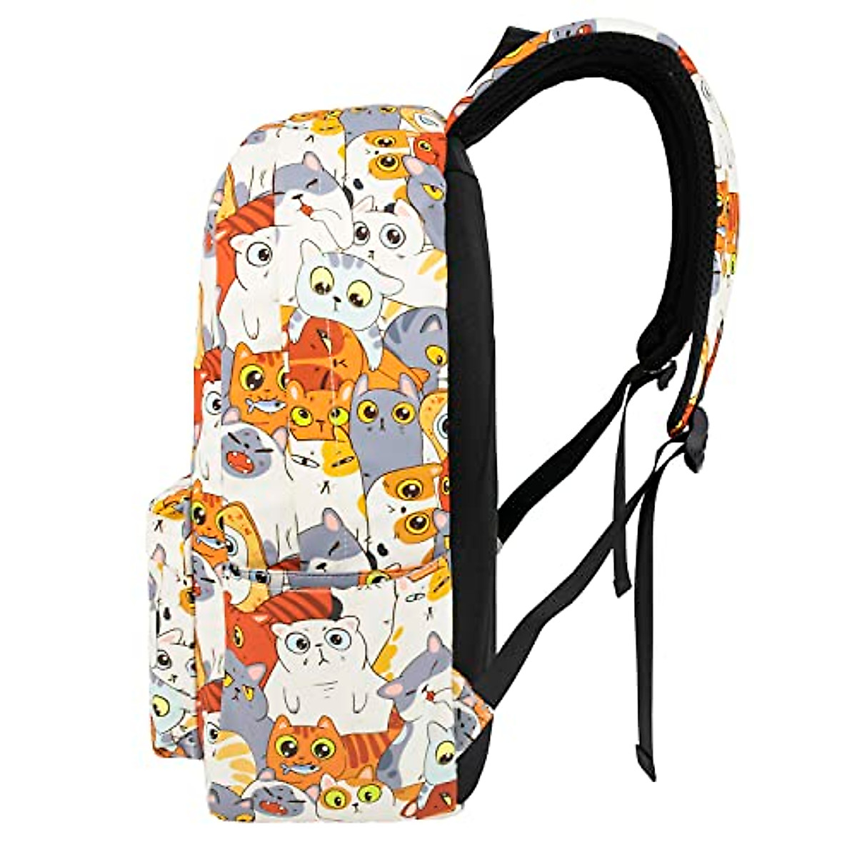 LI-LOVE Backpack with 16 inch Laptop Compartment Cute Cat Backpacks for Boys Girls Adults Teens Middle School College High School Student Bookbags Travel Camping Hiking Waterproof Book Bag Back Pack