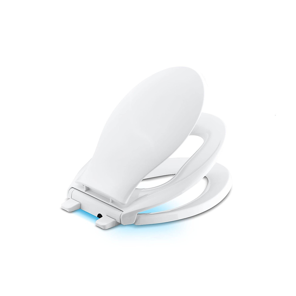 KOHLER K-2599-0 Transitions Nightlight Quiet-Close with Grip-Tight Toilet Seat, White