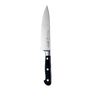 Messermeister Meridian Elite 6” Traditional Chef’s Knife - Fine German Steel Alloy Blade - Rust Resistant & Easy to Maintain