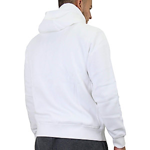 Nike Men's Sportswear Club Fleece Full Zip Hoodie, Fleece Zip-Up Hoodie Men, White/White/Black, S