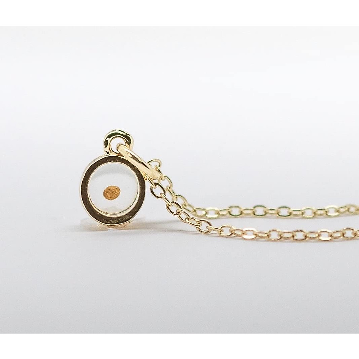 Doodle Beads Mustard Seed Faith Necklace, Gold With 15-17" adjustable Chain. Encouragement, Faith Jewelry