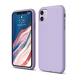 elago Liquid Silicone Case Compatible with iPhone 11 case (6.1 inches), Silicone Mobile Phone Case, All-Round Protection: 3-Layer Protective Case, Raised Edge for Screen and Camera (Lavender)