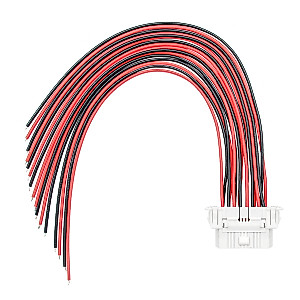 E-Car Connection 16-Pin Female Connector OBD2 Fixed Harness OBDII Assembled Plug Dash Port Wires (for Toyota/Honda/Truck Vehicles)