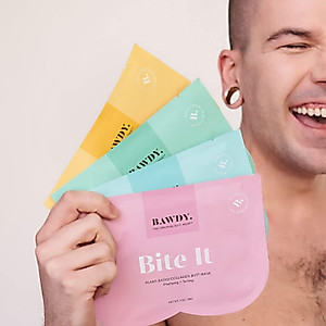 BAWDY Slap It - Caffeine Beauty Butt Mask - Retexturizing + Detoxifying Mask for Your Behind - 2 Sheets, One for Each Cheek - Clean Beauty Mask for Your Butt (2 Sheets - Single Use)