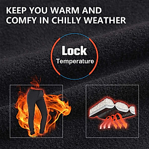 Women's Snow pants Hiking ski Waterproof Fleece Lined Outdoor Cargo Pants Softshell Winter Warm Pants with Zipper Pockets,H4409,Black,6