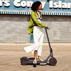 PLAYBIK Electric Scooter for Adult,350W Commuter Electric Kick Scooter Up to 19MPH & 19-21Miles Range Powerful Sport Scooters w/Double Braking,8.5''Tires Foldable LED Display E Scooter for Adult Teens