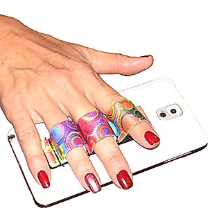 LAZY-HANDS 3-Loop Phone Grip - FITS Most - Swirls