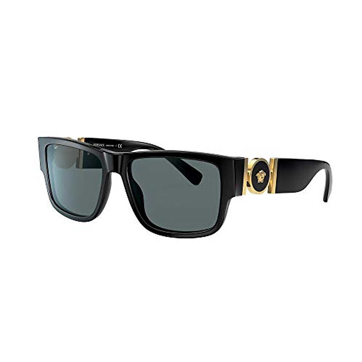 Versace Man Sunglasses, Black Lenses Acetate Frame, 58mm