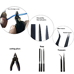 15 PCS Model Tools Kit Modeler Basic Tools Craft Set Hobby Tools Kit for Gundam Model 15 PCS Model Tools Kit Modeler Basic Tools Craft Set Hobby Tools Kit for Gundam Model Repair DIY