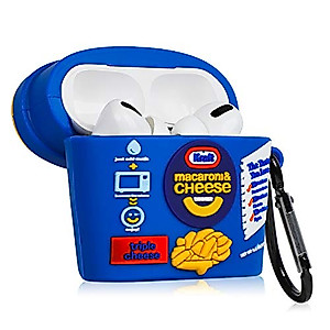 Besoar for Airpod Pro 2019/Pro 2 Gen 2022 Case, 3D Cute Silicone Cartoon Kawaii Cool Air pods Cover, Funny Fun Fashion Unique Food for Girls Women Boys Teen Soft Cases for Airpods Pro (Blue Cheese)