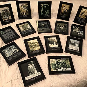 upsimples 5x7 Picture Frame with Real Glass,Bulk Photo Frames for Wall or Tabletop Display,Set of 17,Black