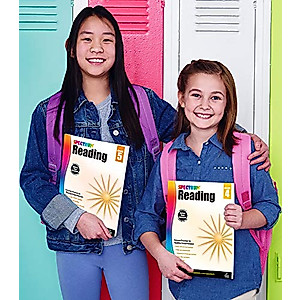Spectrum Reading Comprehension Grade 4 Workbooks, Spectrum Grade 4 Nonfiction and Fiction Reading Comprehension, Summarizing Stories and Identifying Themes, and Critical Thinking Skills