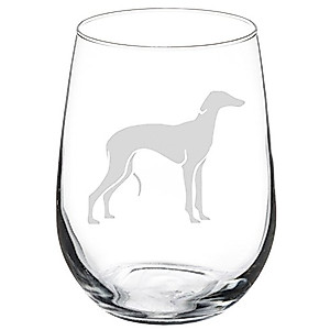 Wine Glass Goblet Greyhound (17 oz Stemless)