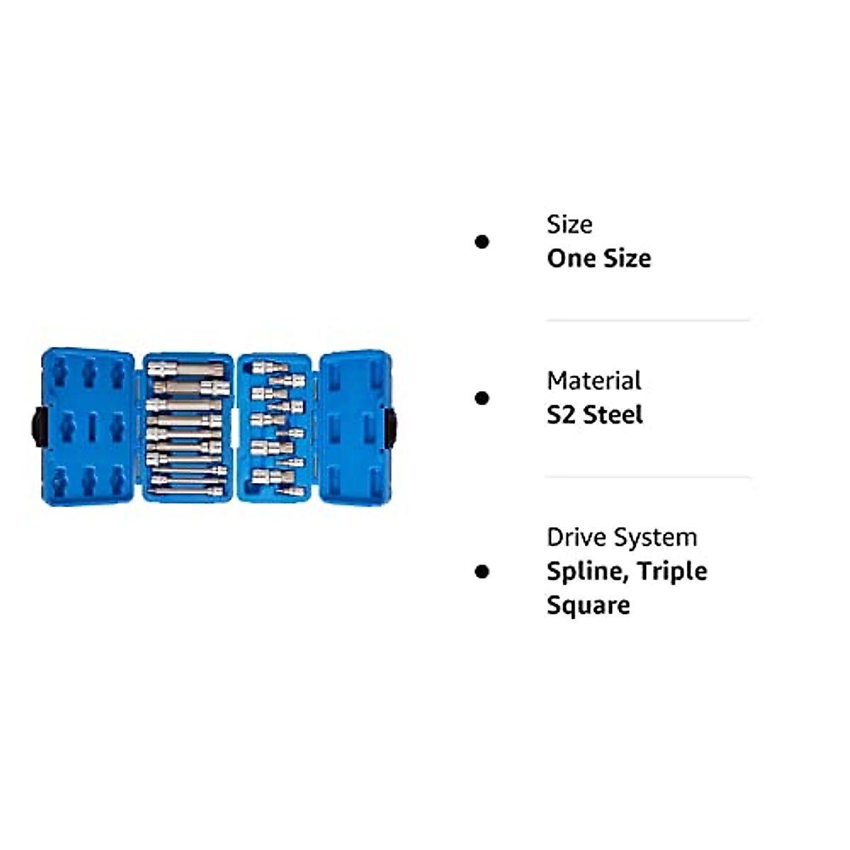 J&R Quality Tools 20pc XZN 12 Point MM Triple Square Spline Bit Socket Set Tamper Proof Set