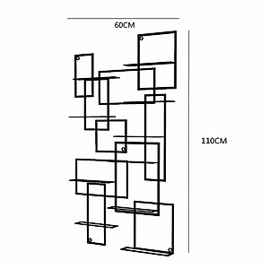 FPIGSHS Wine Rack Wall Mounted, Wine Bottle Rack Wall Wine Rack Wall Wine Rack Wall Wine Rack Iron Art Grape Wine bar Wine Rack Wine bar Shelf Multi-Bottle Shelf (Size : 1pcs)