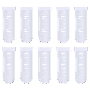 BIPEE Centrifuge Tubes100 ml Higher Quality Conical Test Tubes, Round-Bottomed centrifuge Tube， Test Tubes with caps, Plastic Container with Graduated and Write Marks (30pcs, 100ml)
