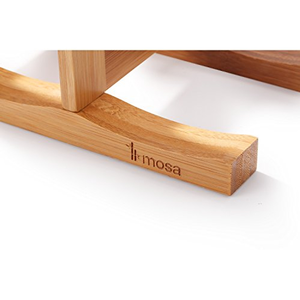 Mosa Natural Bamboo 12 Bottle Wine Rack (11.8" X 5.7" X 16.3"), Wood Wine Rack Countertop Wooden Wine Accessories